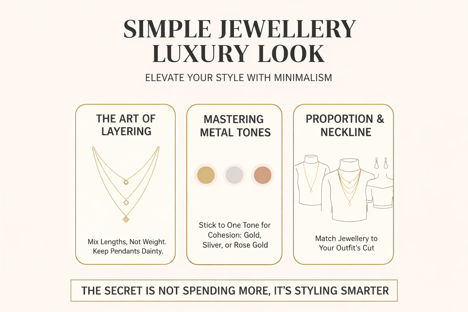 How to Style Simple Jewellery for a Luxury Look - Jaini Fashion & Life ...